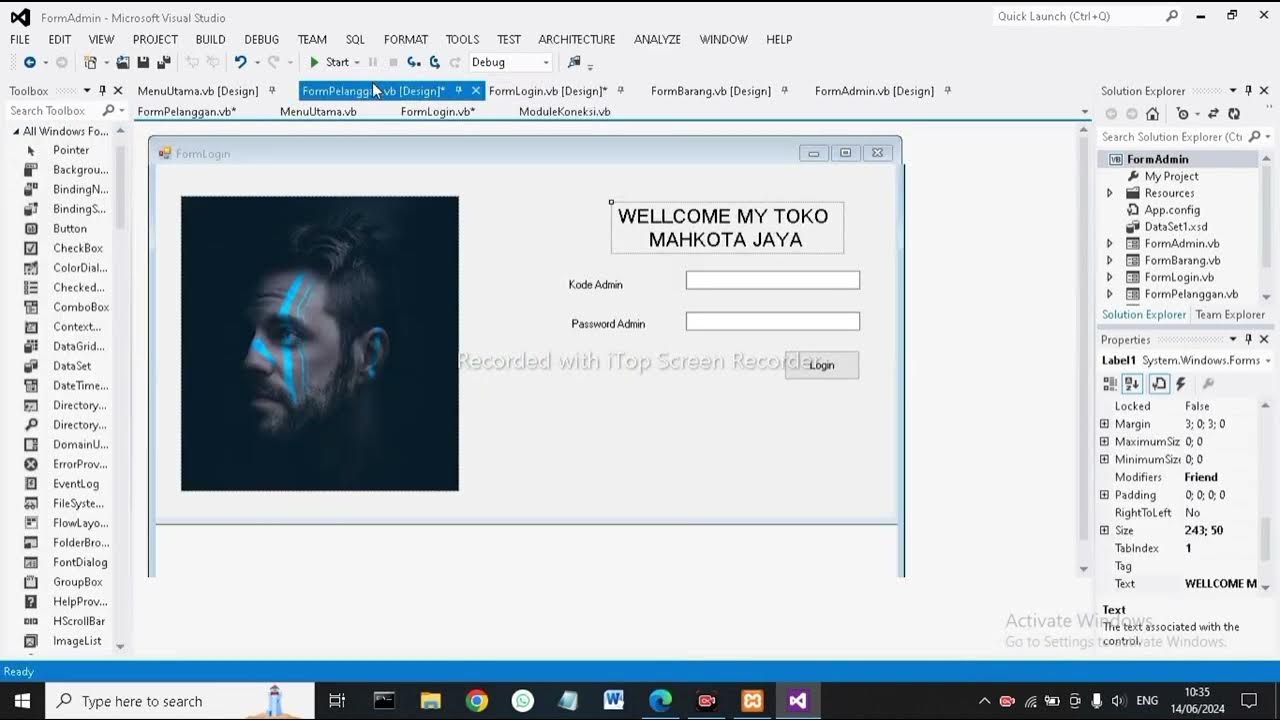 tutorial pembuatan aplikasi penjualan menggunakan VB.net from master ...