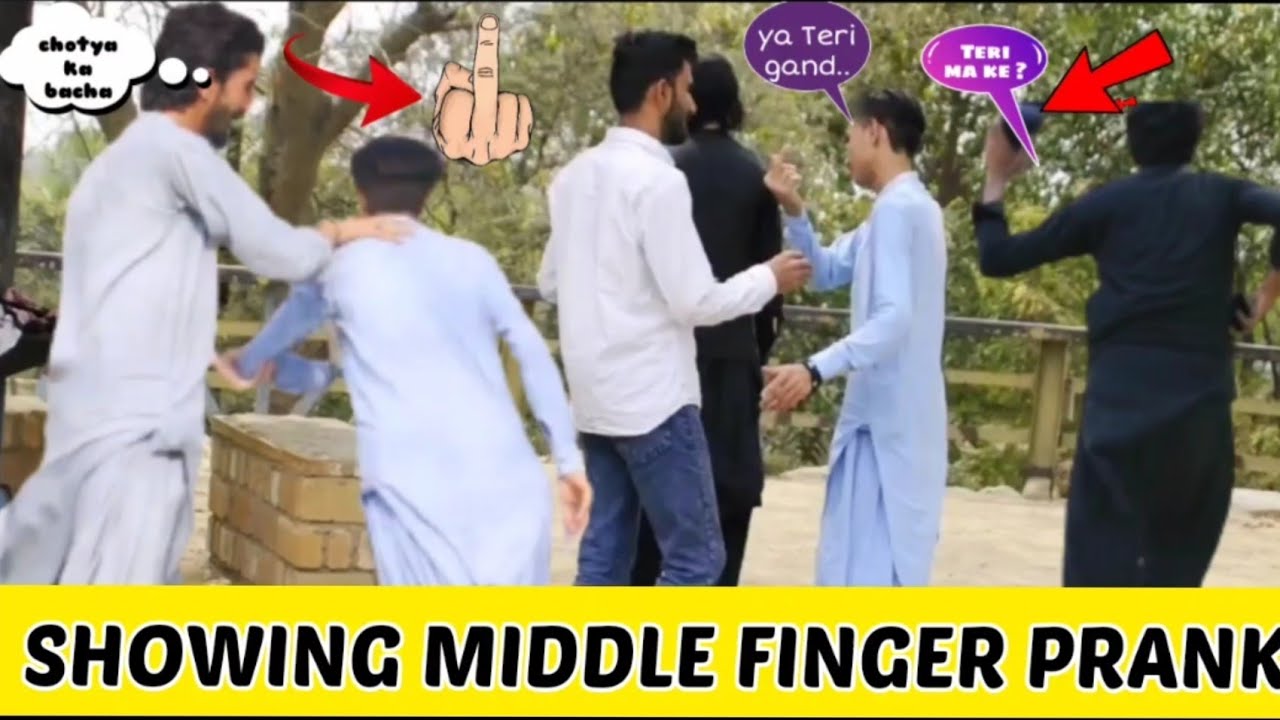 Showing middle finger | Mobile snatching prank | panda prank star - YouTube