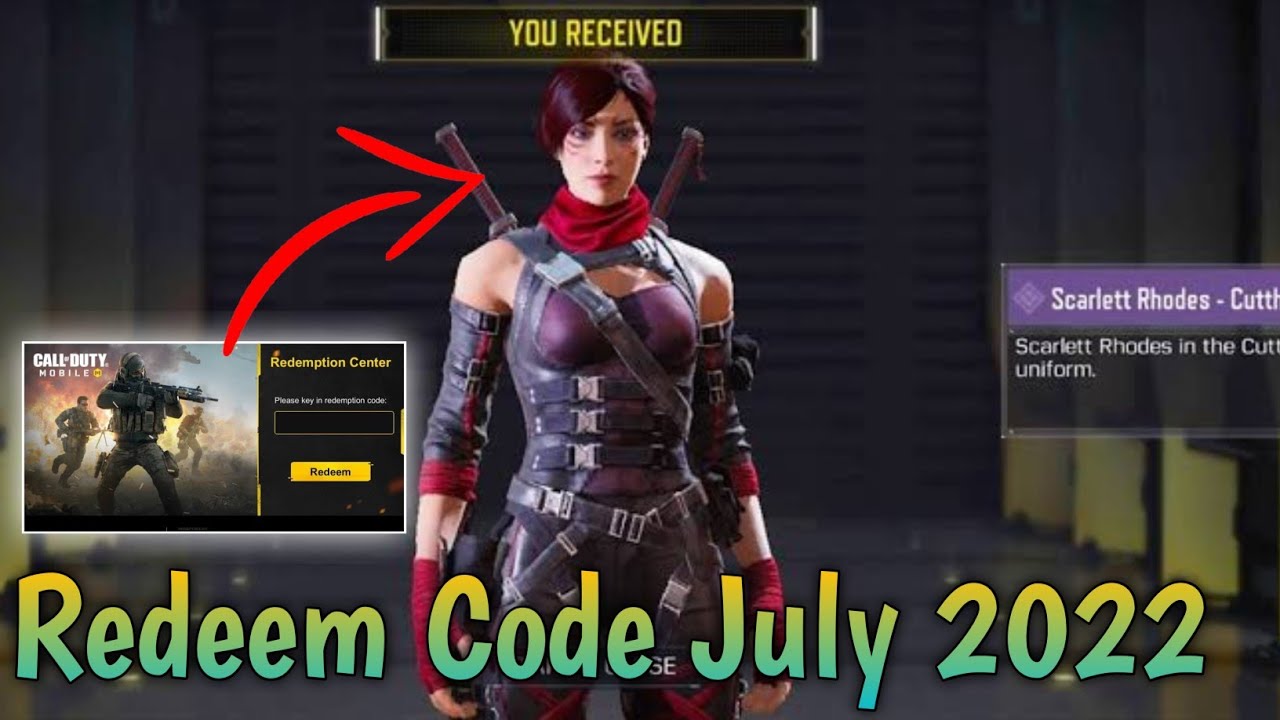 Garena Codm Redeem Code 2022 | Redeem Code Codm 2022 | Redemption ...