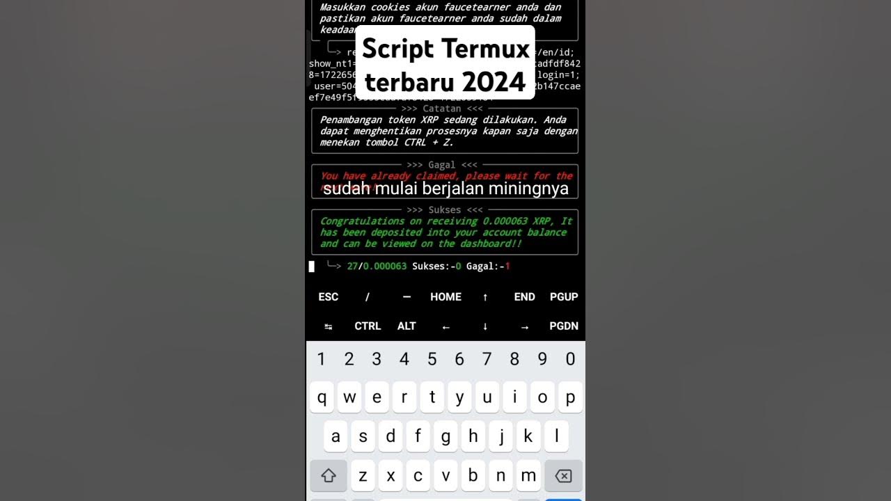 script Termux mining xrp terbaru 2024 #tutorial #wifi #linux #mining #cryptocurrency - YouTube