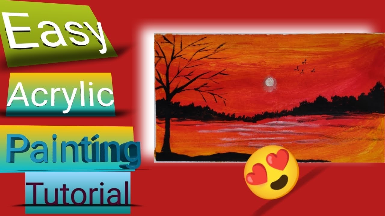 How to draw acrylic painting #tutorial #painting #viral - YouTube