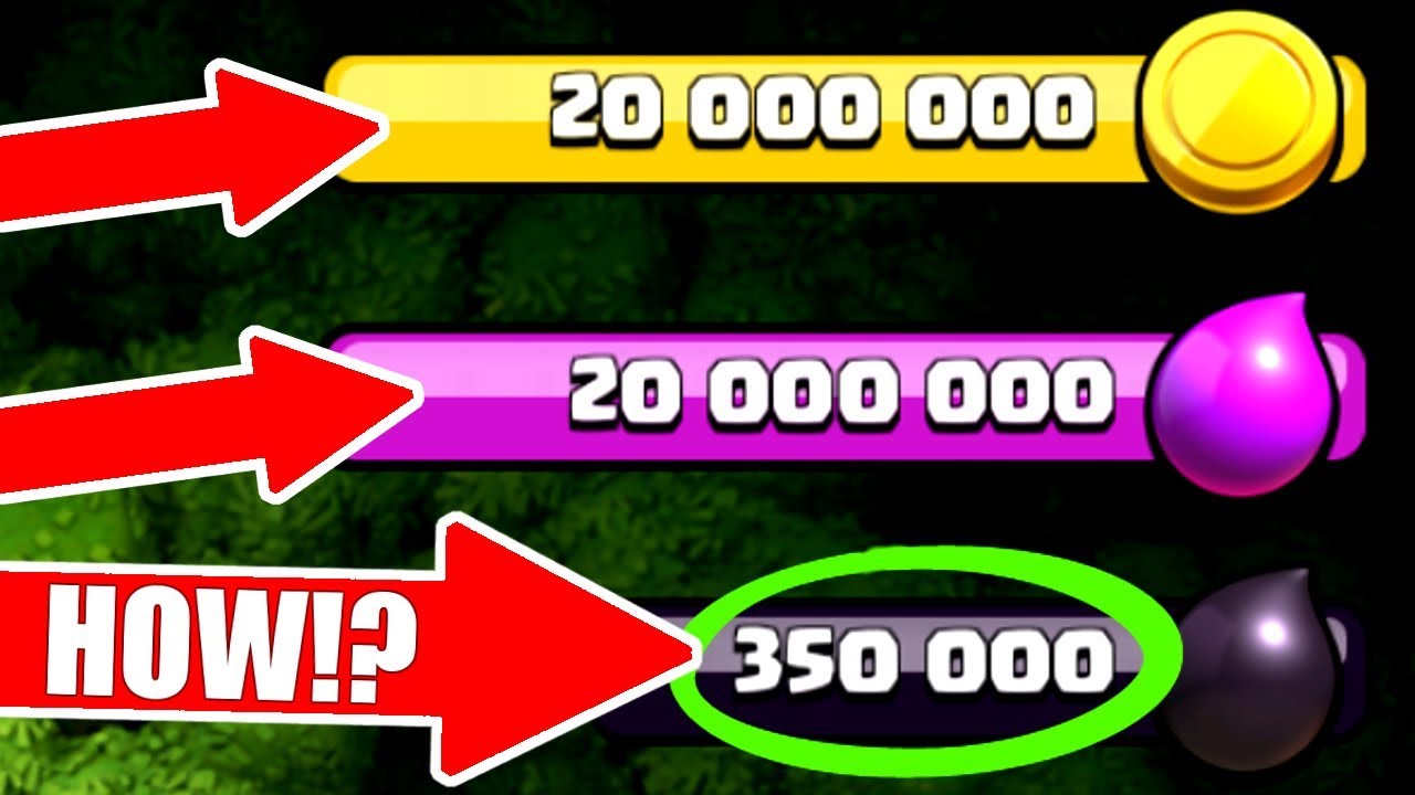 WORLD RECORD! THE MOST DARK ELIXIR EVER SEEN! 🔥 350,000 DARK ELIXIR! 🔥 ...