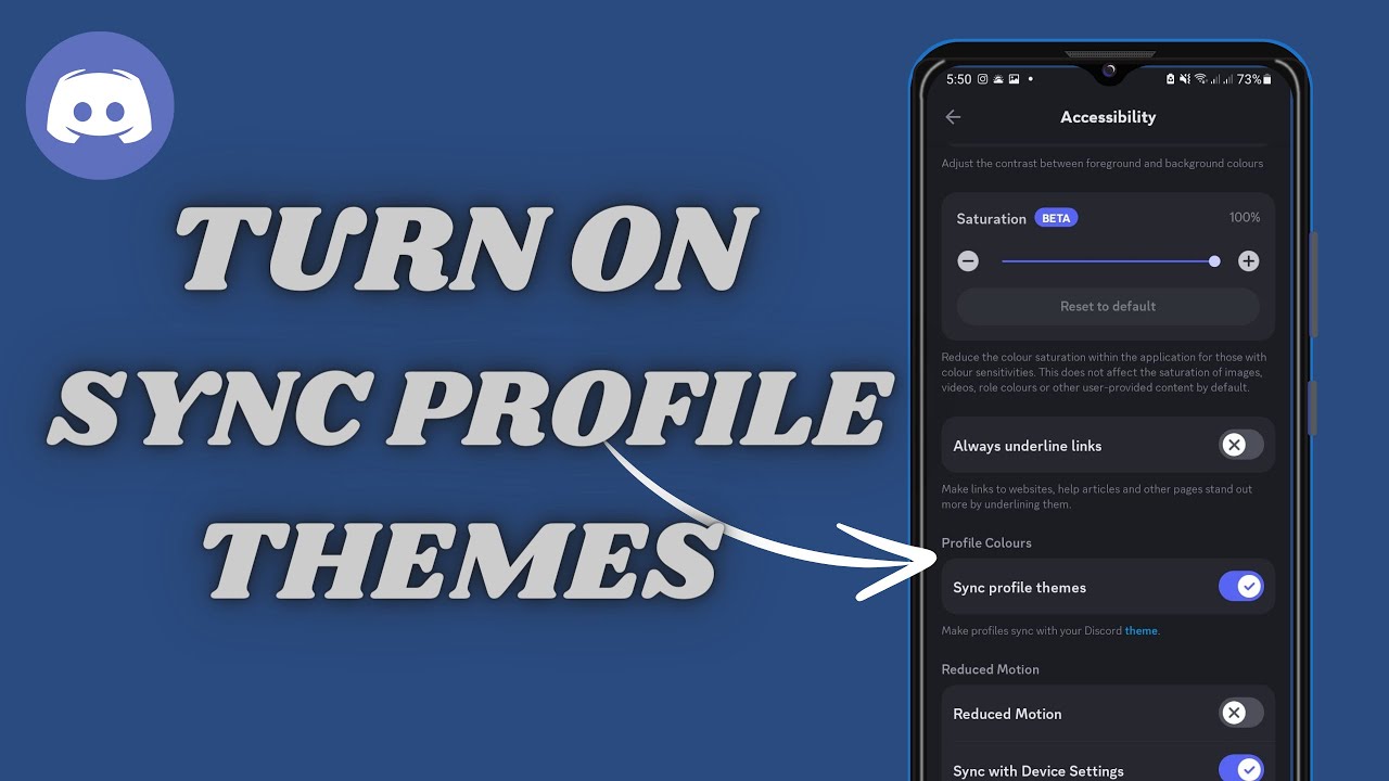 How To Turn On Sync Profile Themes On Discord - YouTube