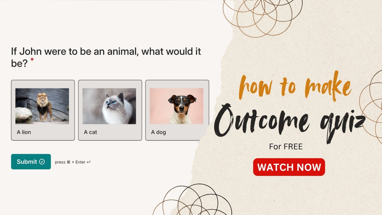 How to create an Outcome Quiz using Youform? - YouTube