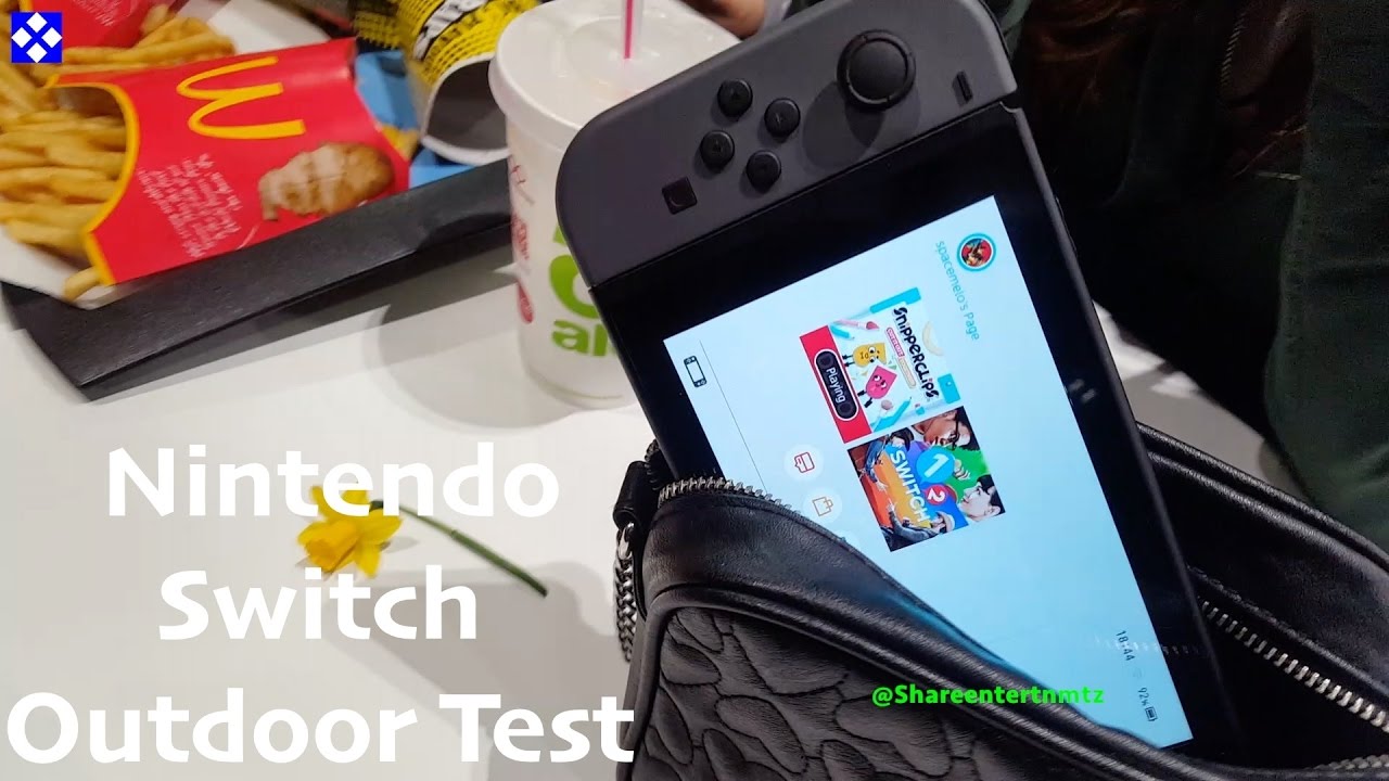 A Day Out With The Nintendo Switch | Outdoor Test - YouTube
