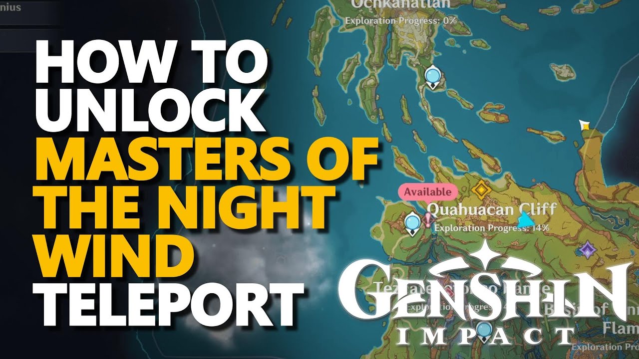 How to unlock Masters of the Night Wind Teleport Genshin Impact - YouTube