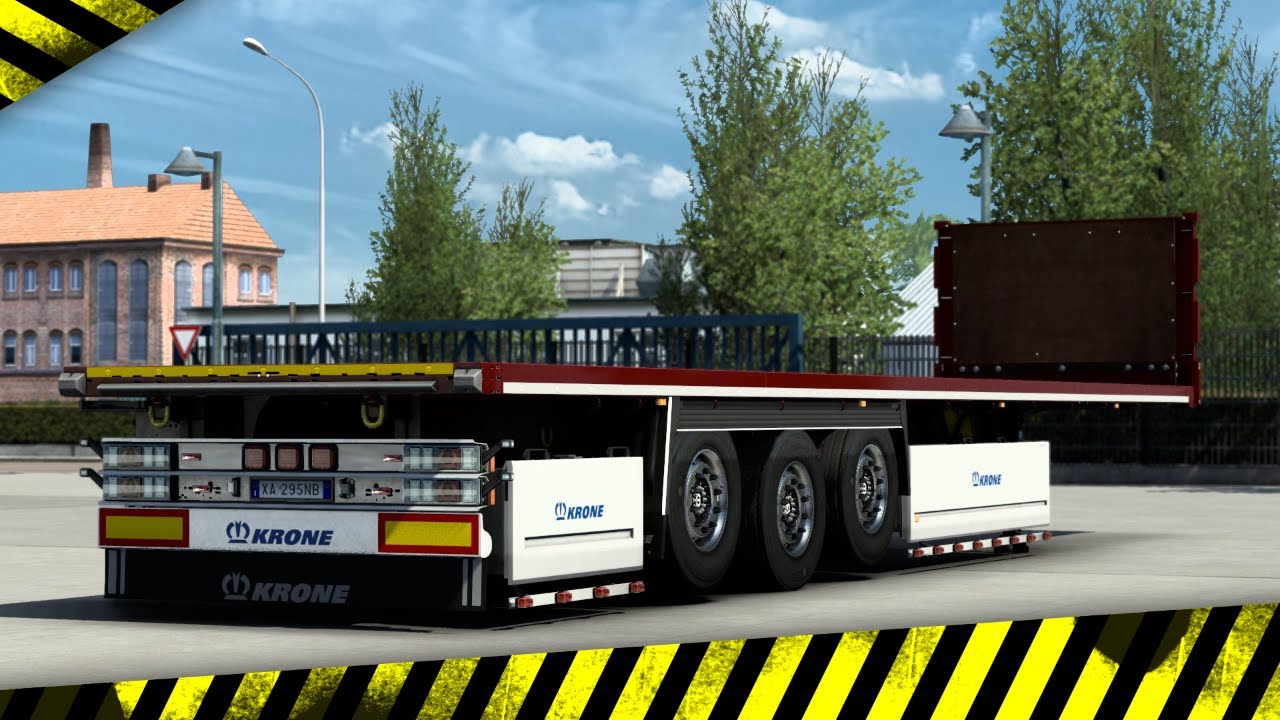 Euro Truck Simulator 2 - mod tuning krone profiliner hd 1.53 - YouTube