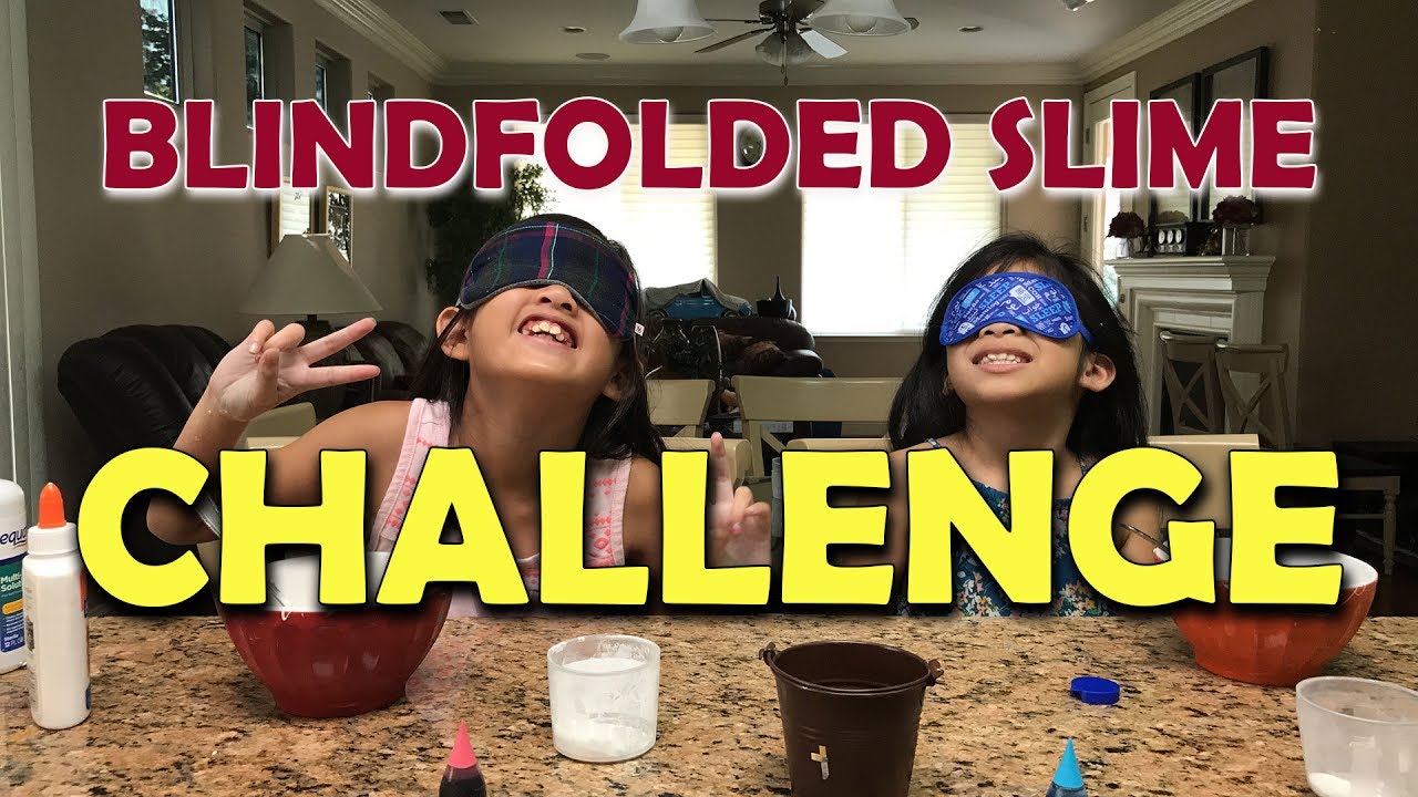 Blindfolded Slime Challenge in 4K - YouTube
