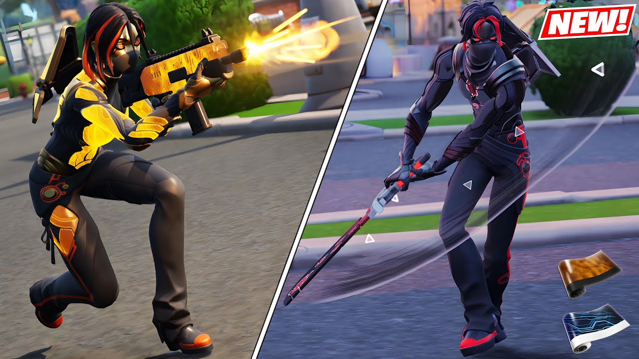 Glitch & Errant Wrap Skins Gameplay (Fortnite Machine Learning Bundle ...