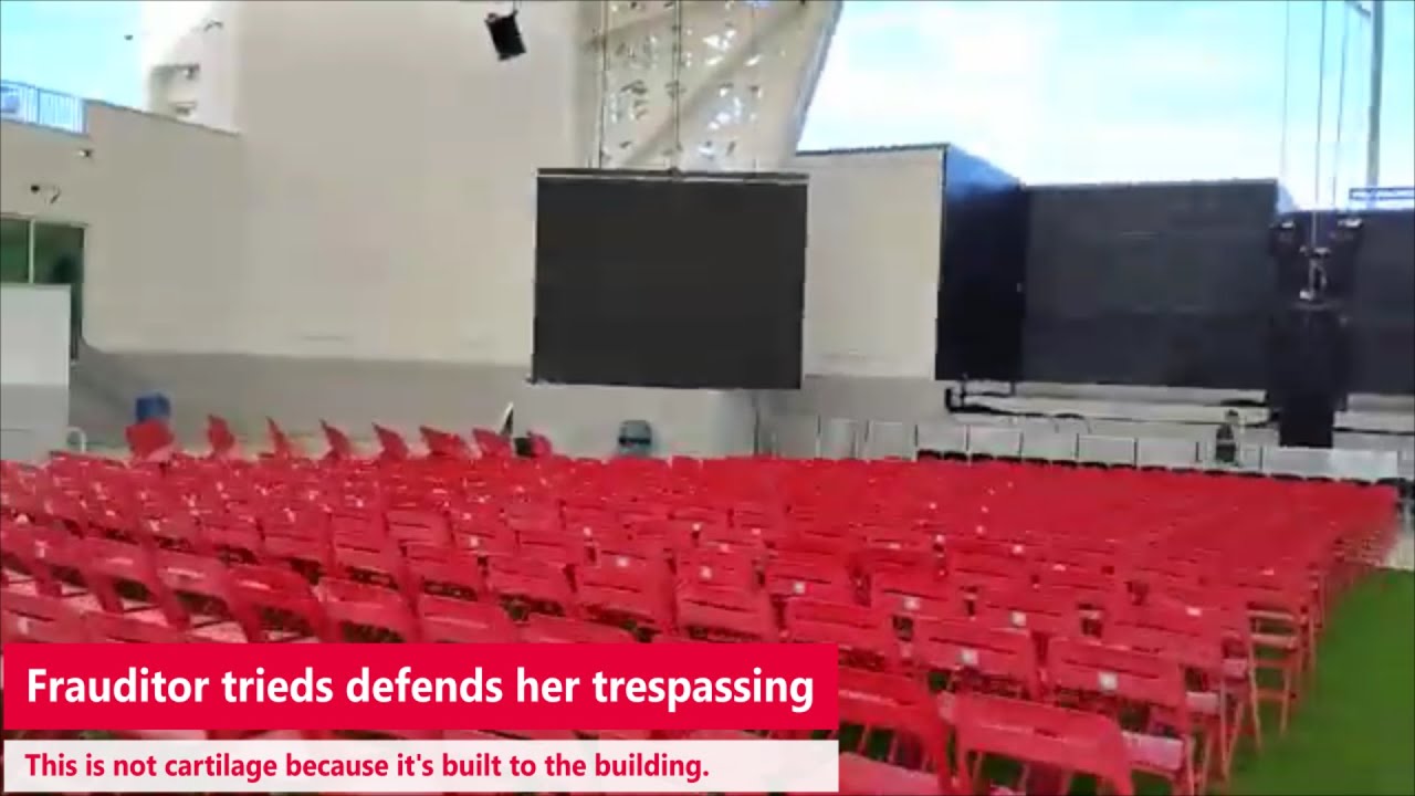 Frauditor tried to defends her trespassing - YouTube