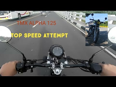 HONDA TMX ALPHA 125|TOP SPEED ATTEMPT|BIGLAANG VLOG|NO TO KAMOTE RIDING ...