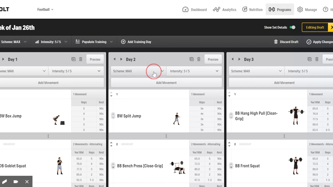 Adjust daily periodization scheme and intensity - YouTube