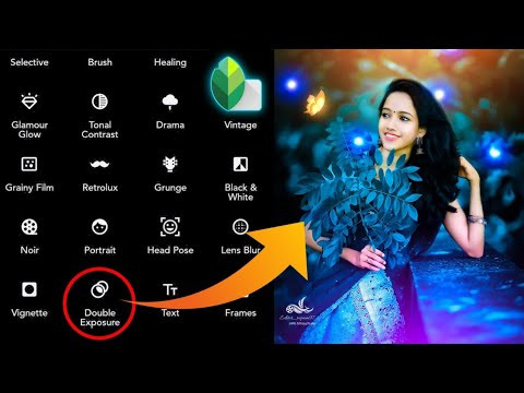 Snapseed Double Exposure Editing • Light effect Photo editing • # ...