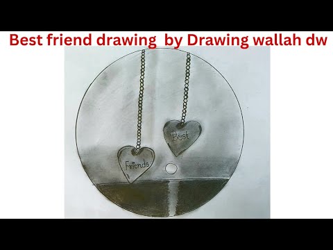 Best friend drawing easy step by step. ️ Pencil sketch @drawing wallah ...