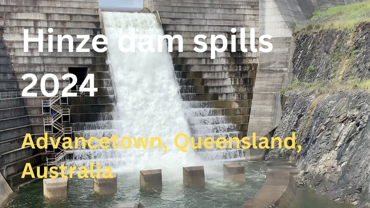 Hinze Dam Overflowing! Rare Spillway Event in Gold Coast, Australia (Feb 2024) - YouTube