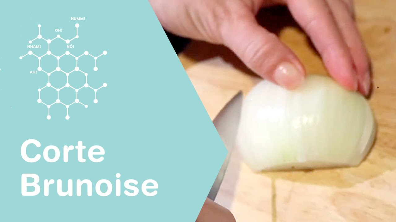 Como Cortar CEBOLA à BRUNOISE | Técnicas Culinárias - YouTube