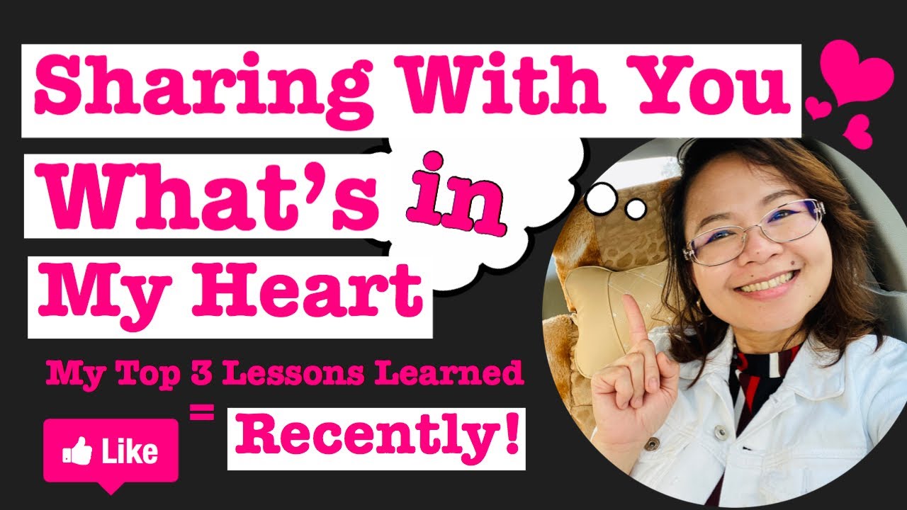 Sharing Recent Life’s Lessons - YouTube