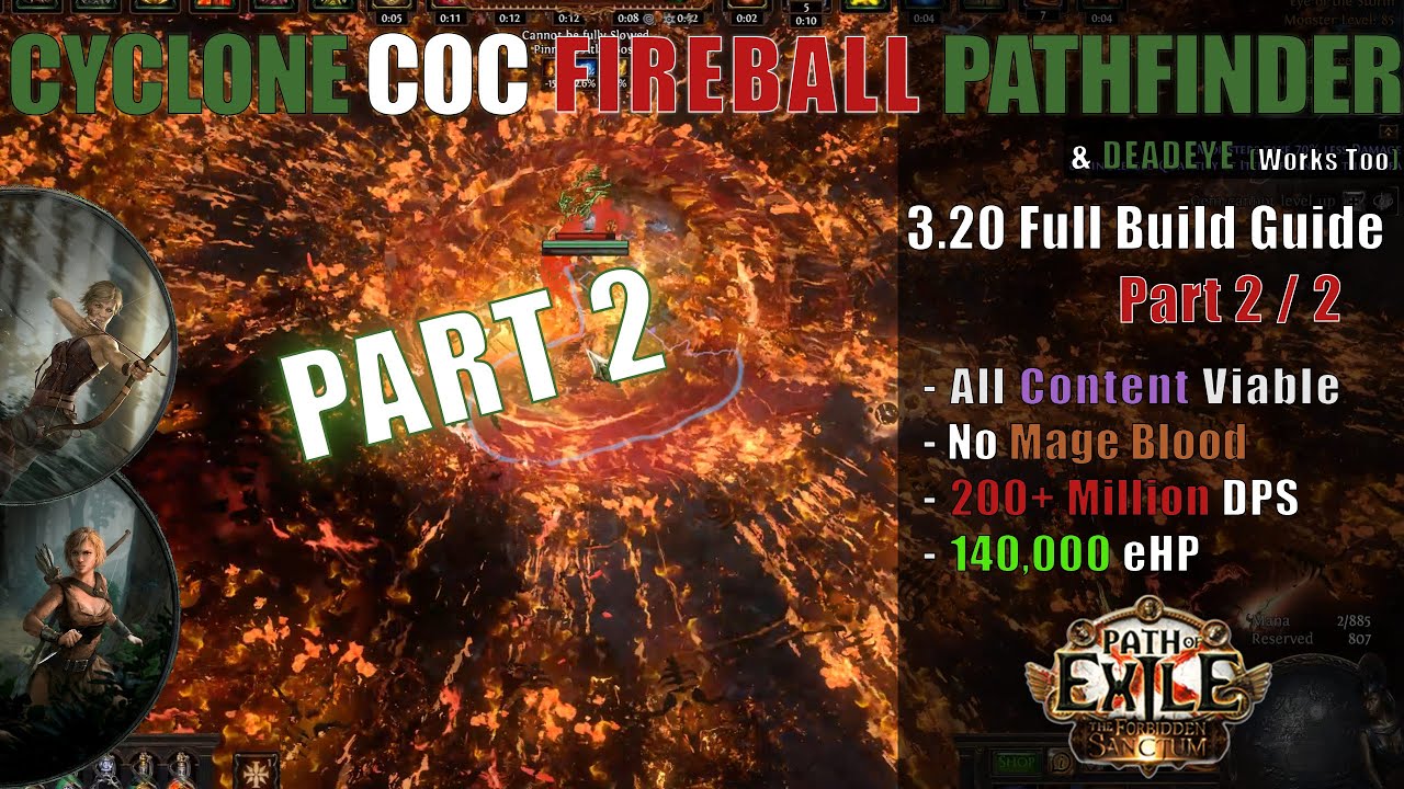 [PoE 3.20] 200+ MIL DPS, Melts Ubers Bosses | Cyclone CoC Fire Ball ...