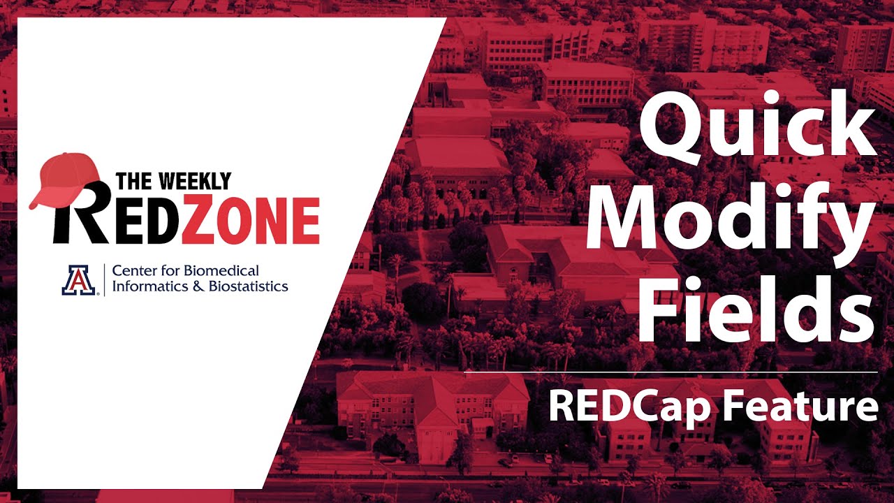 REDZone - Quick-Modify Fields - YouTube