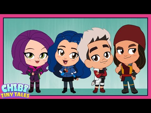 Descendants 1+2+3: As Told By Chibi 💜 | Chibi Tiny Tales | Ft. Dara Reneé! | @disneychannelanimation