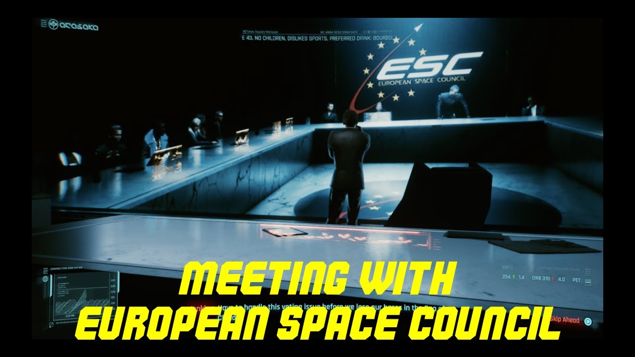 CYBERPUNK 2077 - MEETING WITH THE EUROPEAN SPACE COUNCIL - (NO ...