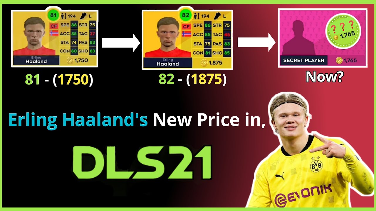 Erling Haaland's New Price In DLS21 😱 | Secret Signing | DLS Team India ...