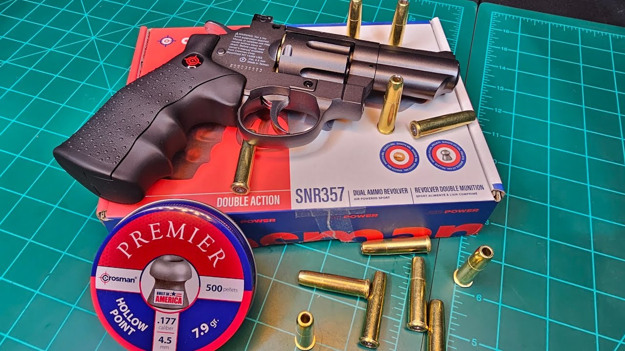 Crosman SNR .357 Garage Shooting - YouTube