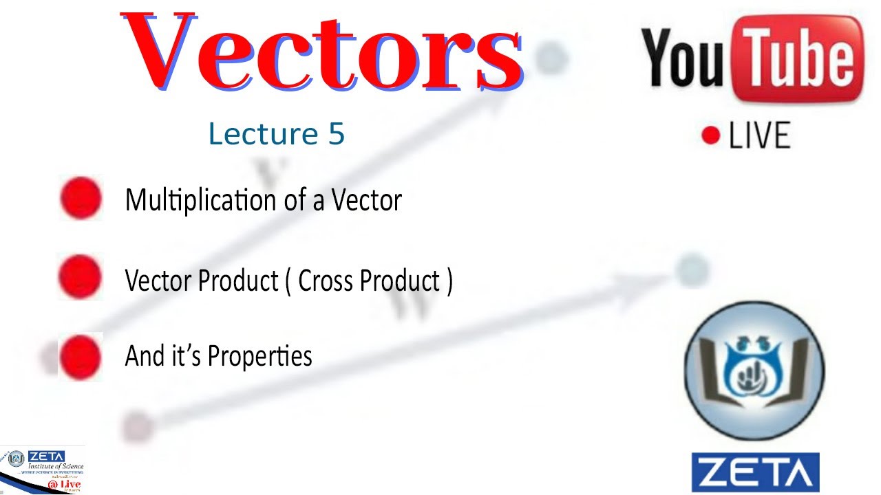 Phy | Vectors | Lecture 5 |Multiplication of a Vector | Cross product ...