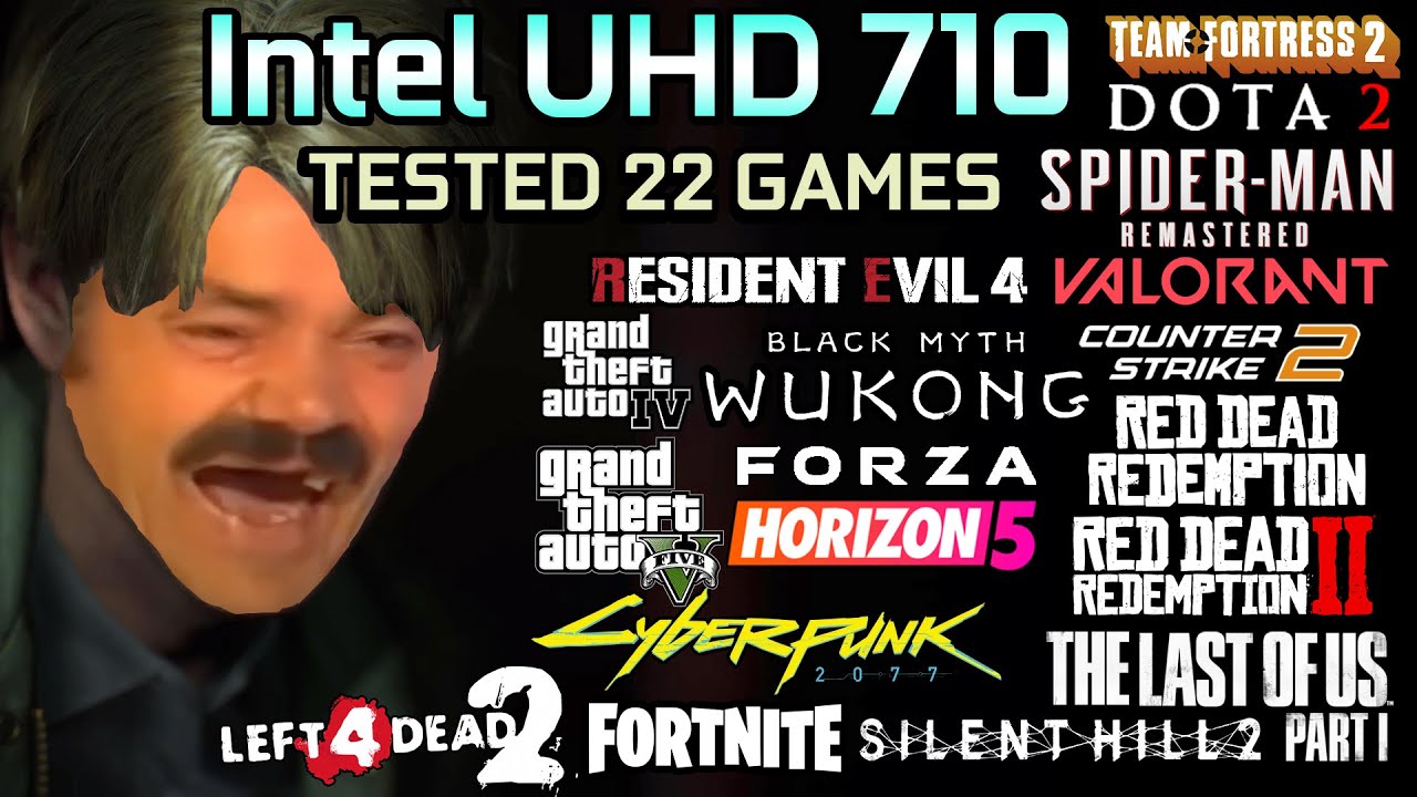 Intel UHD 710 : Test in 22 Games - YouTube