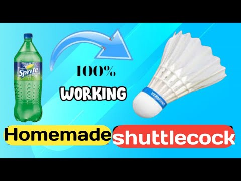 how to make shuttlecock with bottle | how to make badminton crock | diy ...