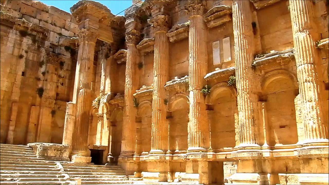 LEBANON: Temple of Bacchus, Baalbek - YouTube