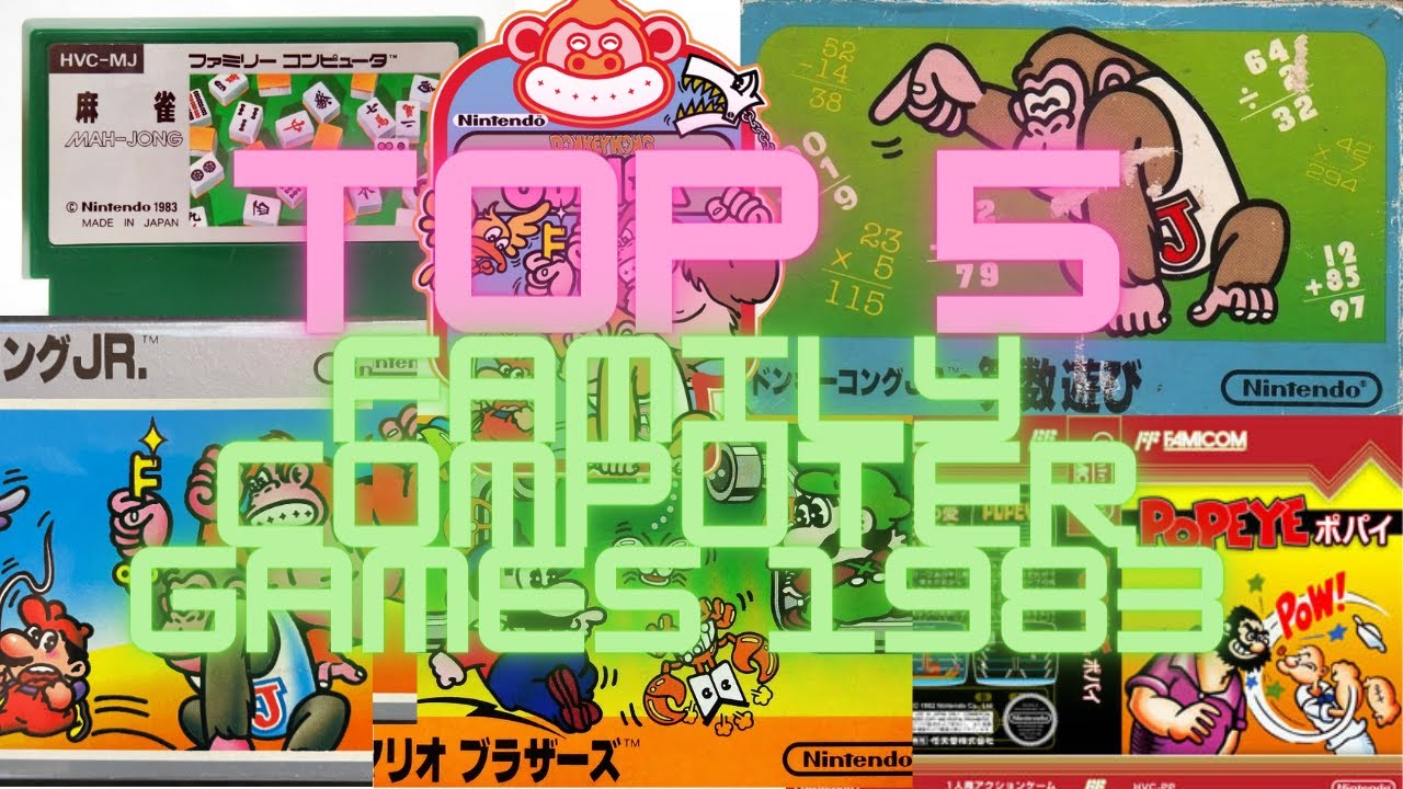 Top 1983 Family Computer Games || Retro gaming || Intro Music ...