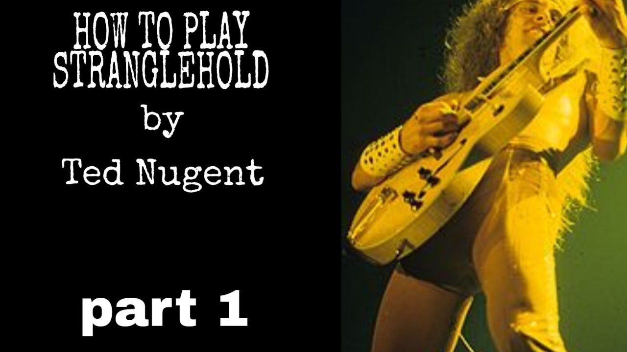 How to play Stranglehold by Ted Nugent, Part 1. Guitar solo lesson ...