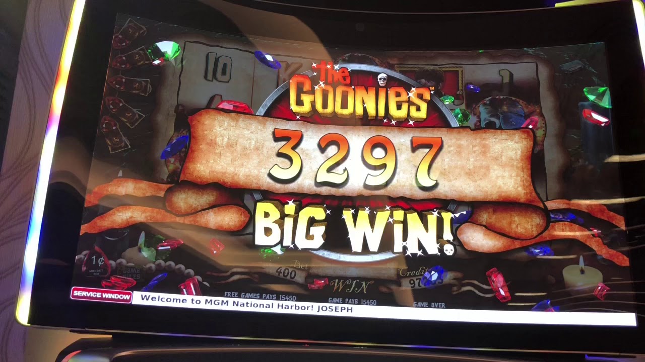 2 Big Wins On The Goonies Slot Machine - YouTube