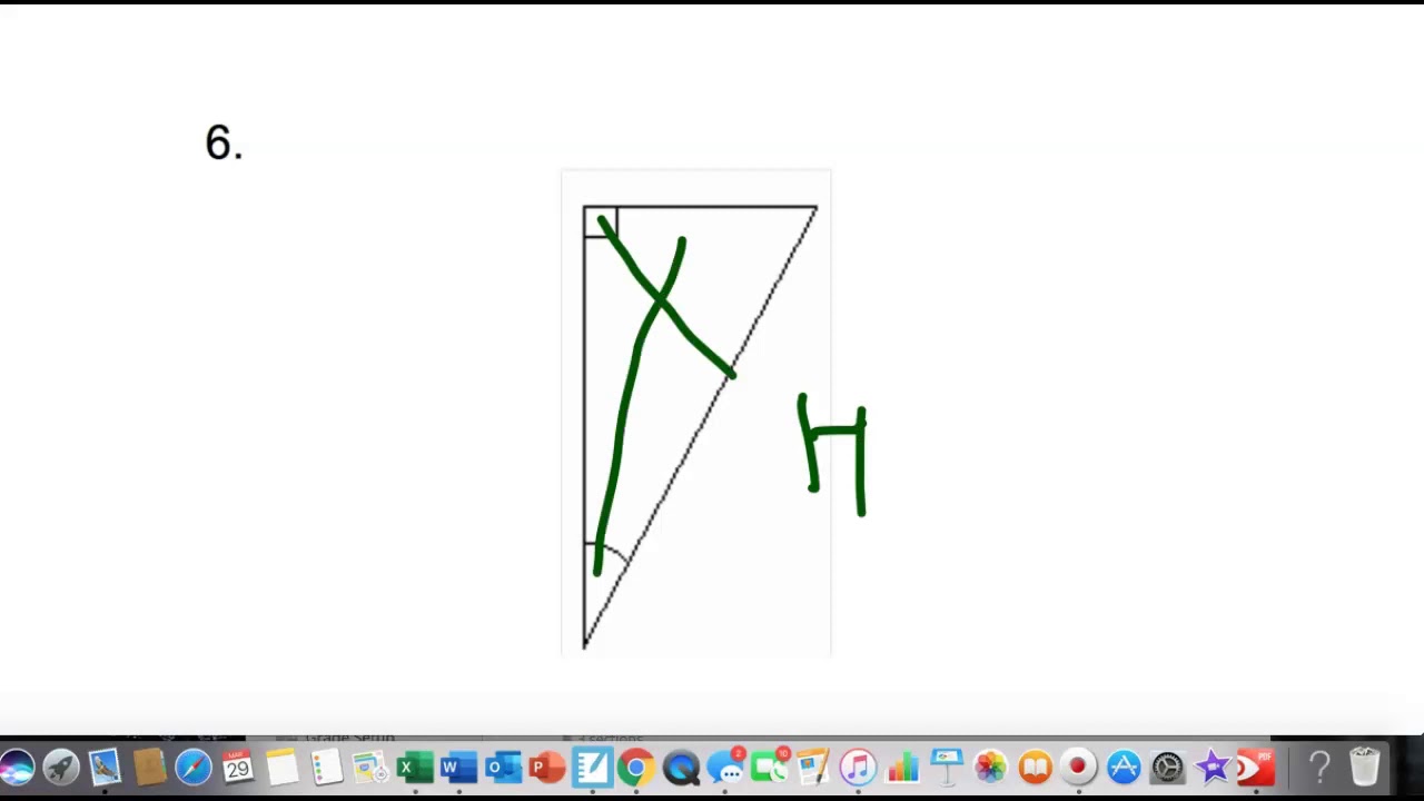 Pre Lesson 8-4 ID hyp/adj/opp sides of a right triangle - YouTube