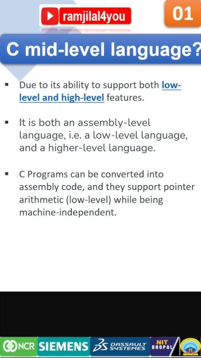 #01 Interview Question | C Mid-Level Language, Why? - YouTube