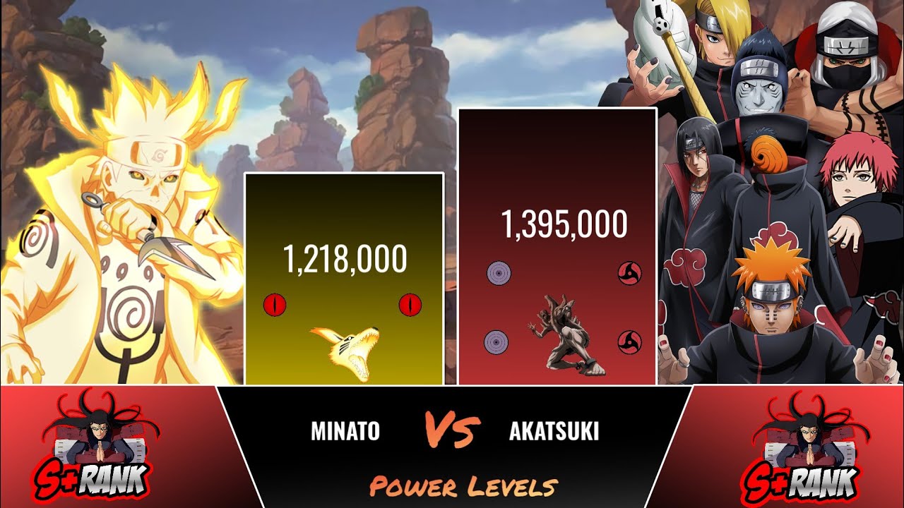 MINATO VS AKATSUKI POWER LEVELS ⚡ - YouTube