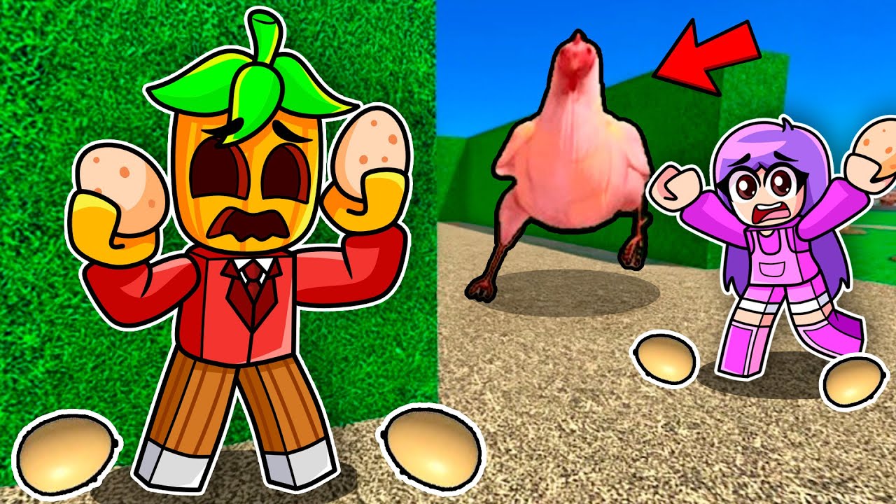 Escapa del POLLO LOCO en Roblox! - YouTube