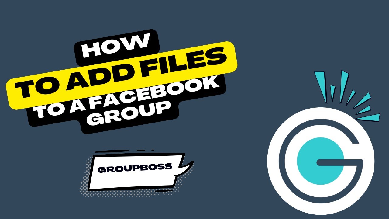How to Add Files to a Facebook Group - YouTube