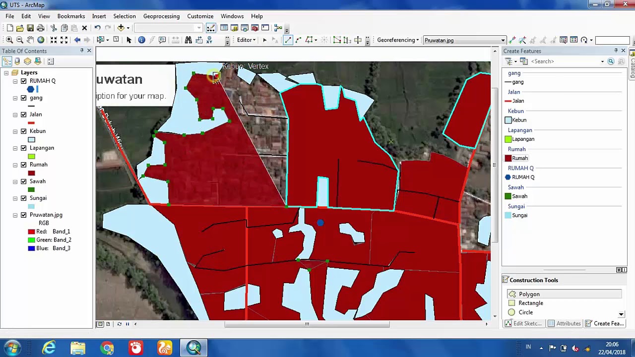 TUTORIAL MEMBUAT MAP DI ARGIS (DESA PRUWATAN) - YouTube