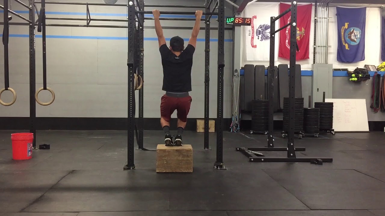 Scap Pull-Ups on Box | Pull-Up Rehab Progressions - YouTube