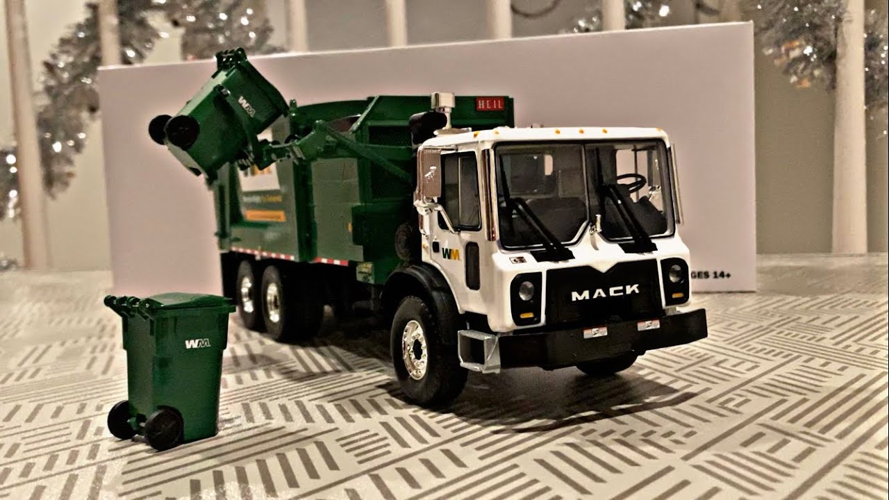 First Gear Garbage Trucks: WM Mack TerraPro Heil Side Load Garbage ...