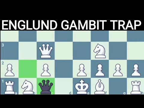 Chess Trap - ENGLUND GAMBIT TRAP Win in 8 Moves #chess #chesstraps # ...
