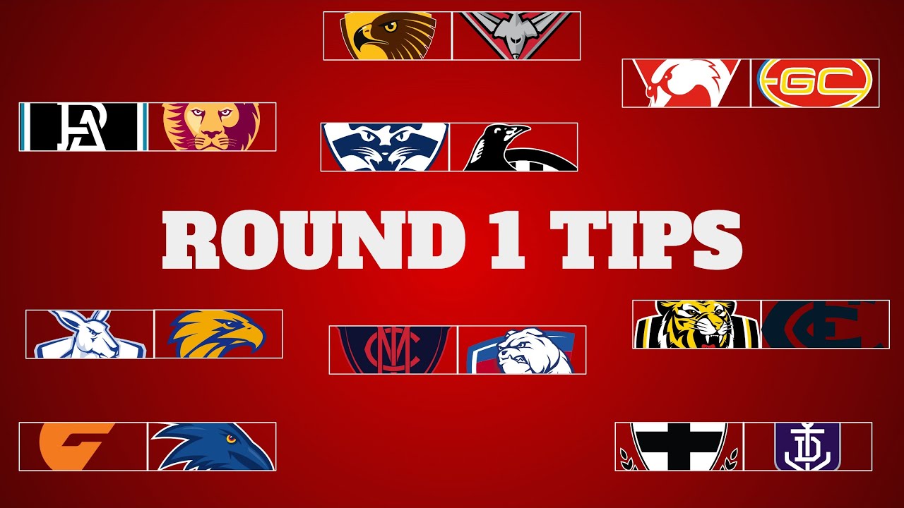 ROUND 1 AFL TIPS - YouTube