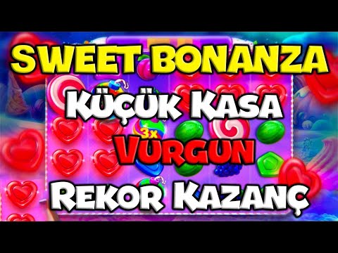 🍭SWEET BONANZA🍭 KÜÇÜK KASA VURGUN REKOR KAZANÇ 💥 #slot #casino #sweetbonanza