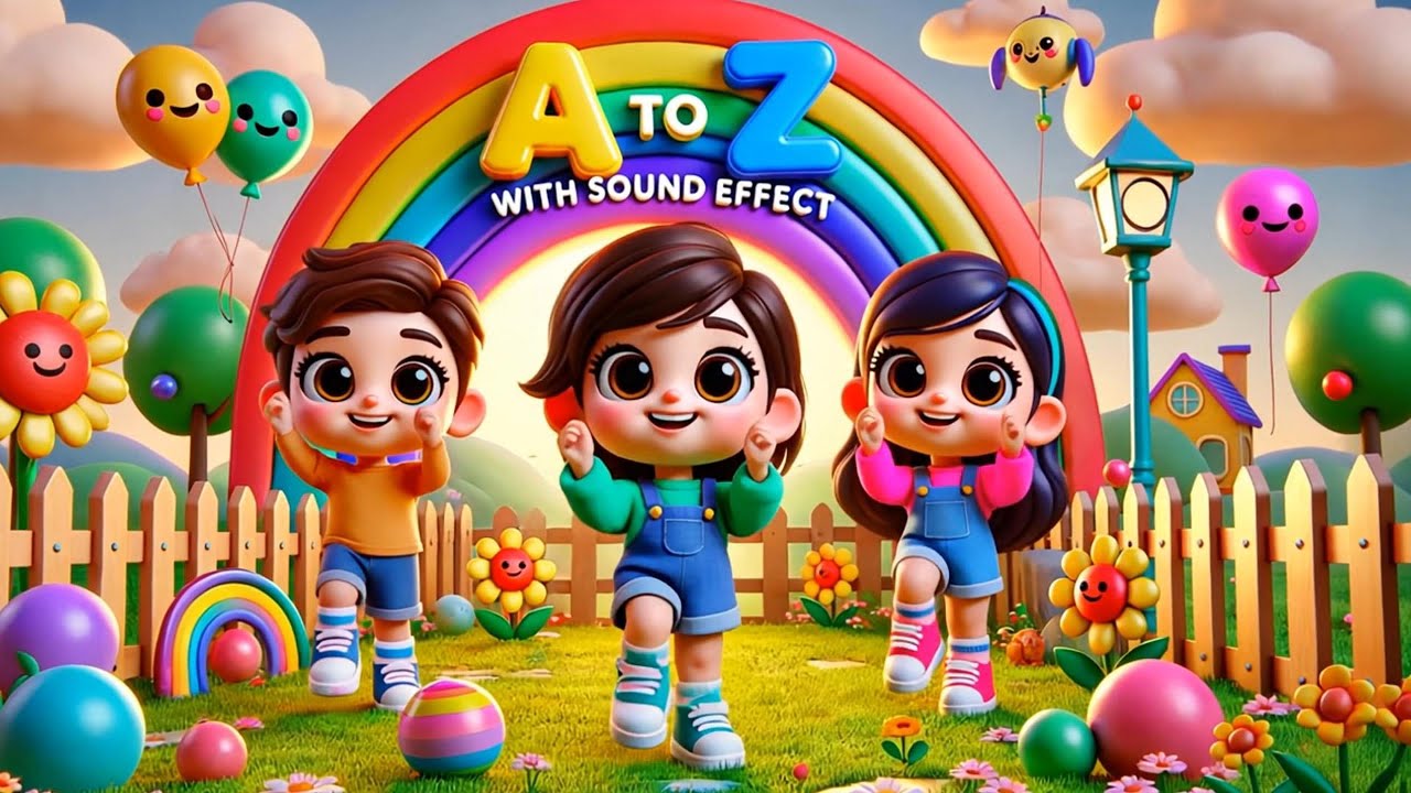 A To Z With Sound Effect | ABC Alphabet Songs with Sounds for Children ...