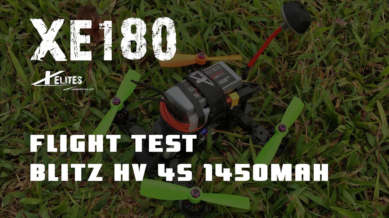 XElitesDrones XE180 with Blitz HV 4S 1450mah - YouTube