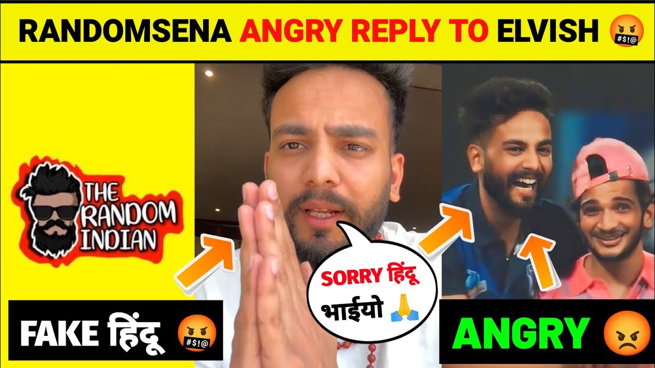 Random Sena Angry Reply To Elvish Yadav 😡 | Elvish Yadav Apology Video ...