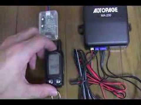 AUTOPAGE 2way Motorcycle Security Alarm - YouTube