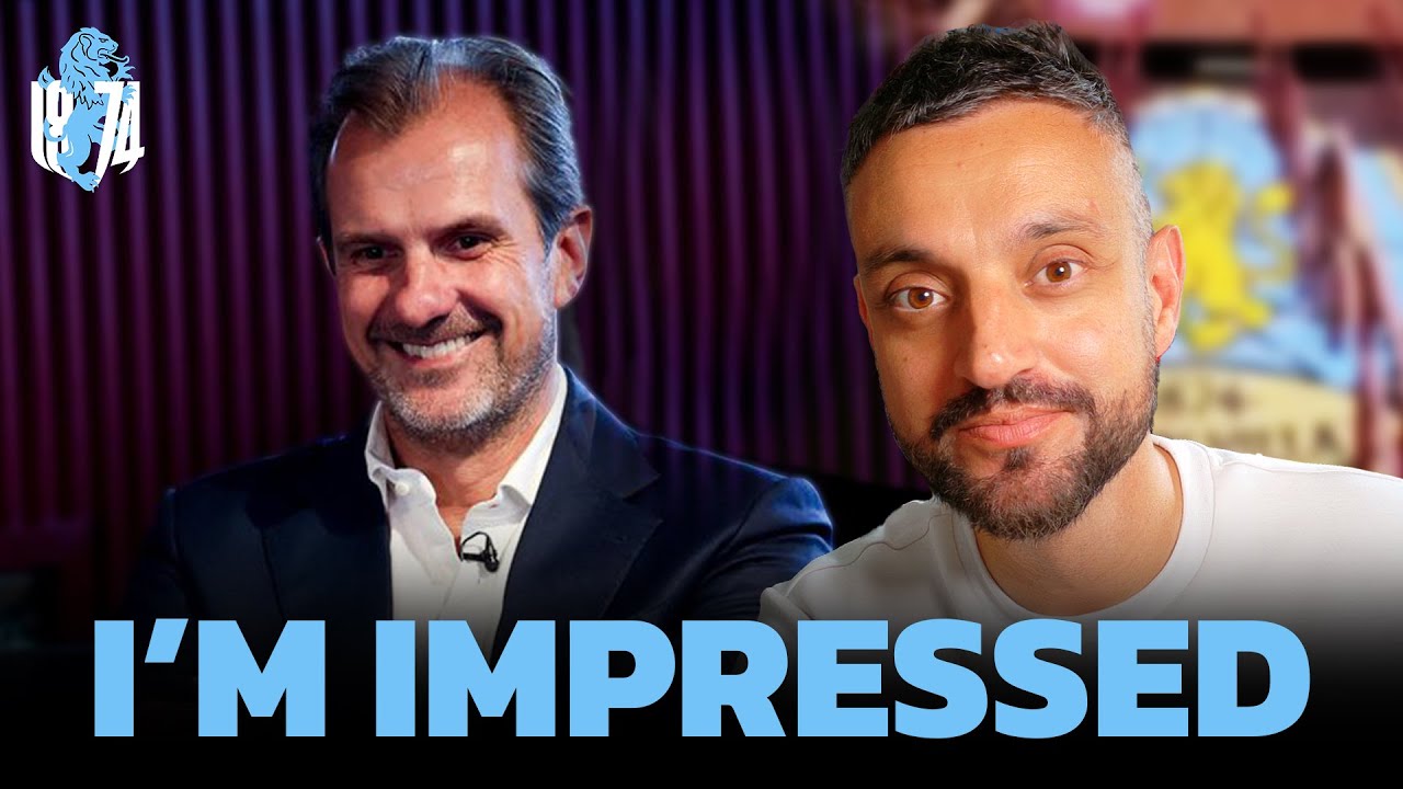 REACTING to Francesco Calvo's first interview at Aston Villa..... - YouTube